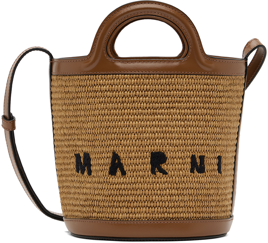 Marni Mini Tropicalia Bucket Bag - 00m50 Raw Sienna